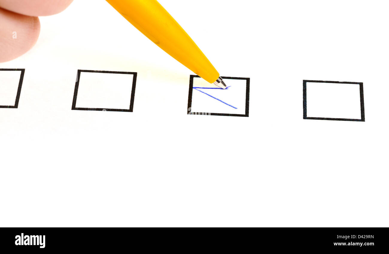 Black tick box hi-res stock photography and images - Alamy