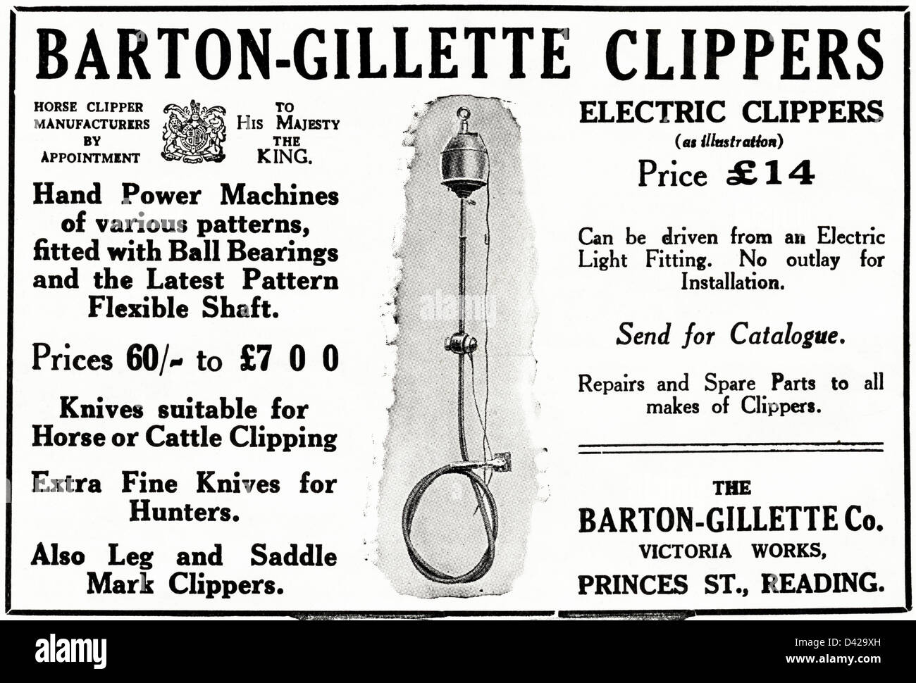 Original 1920s vintage print advertisement from English country ...