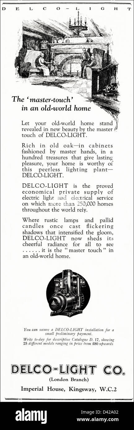 1920s electricity hi-res stock photography and images - Alamy