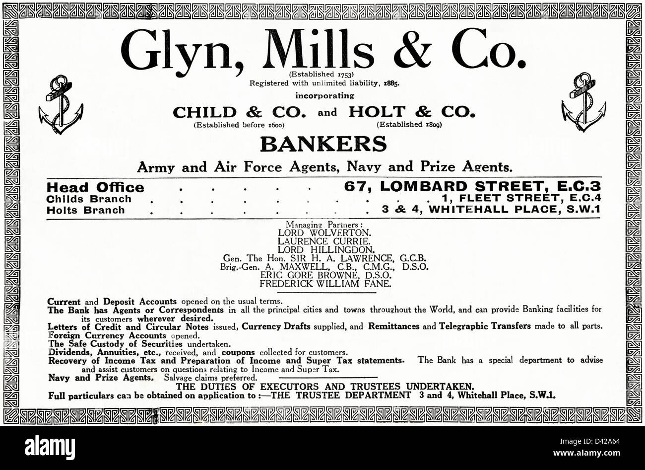 Bank of england 1920s hi-res stock photography and images - Alamy