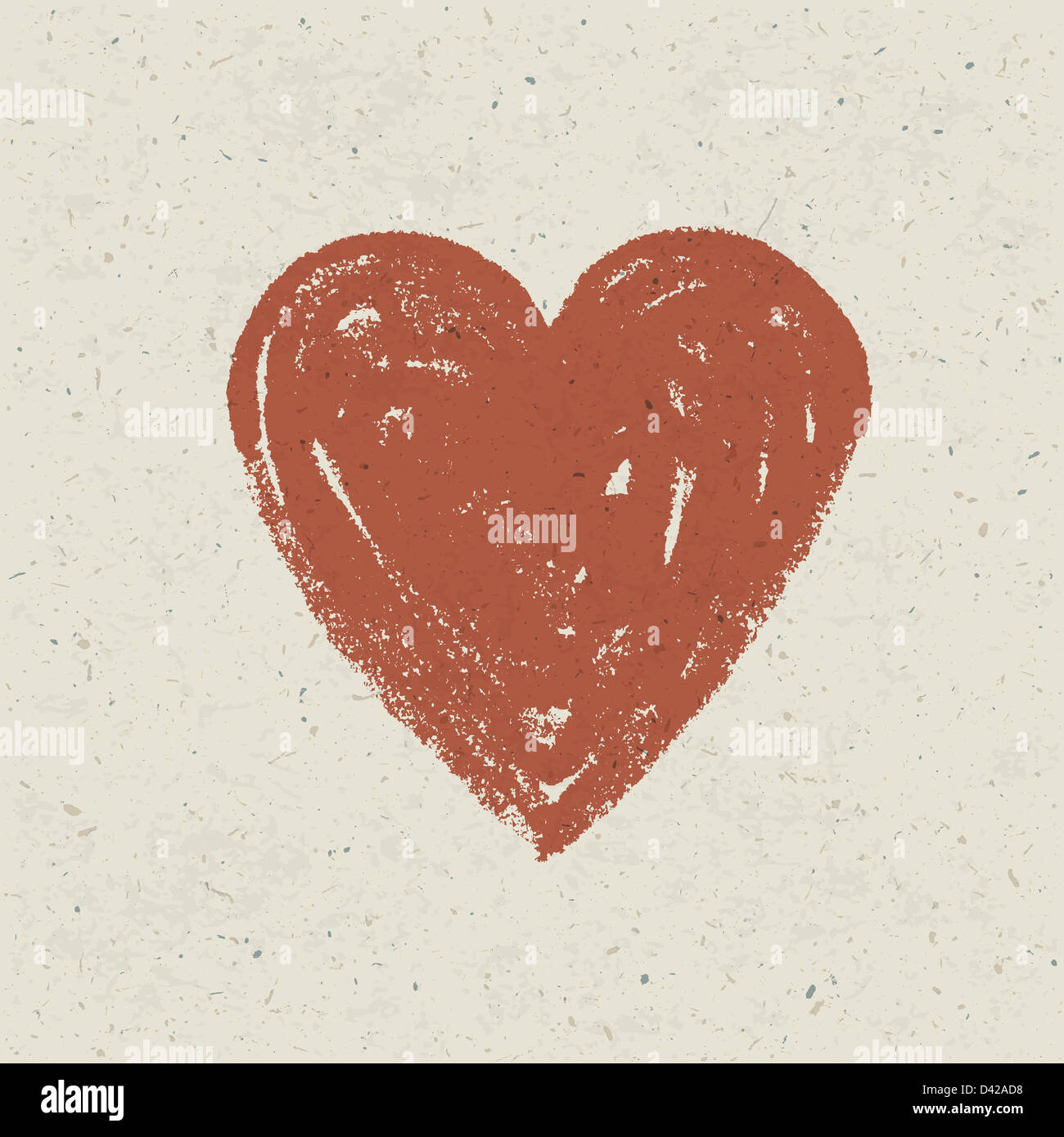 Heart on paper texture Stock Photo - Alamy