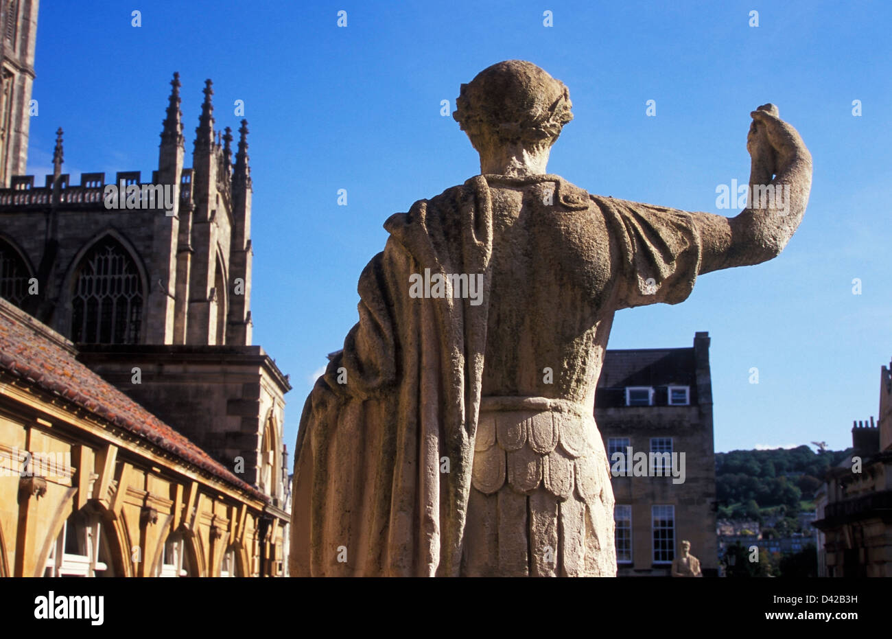 Roman baths bath statue hi-res stock photography and images - Alamy