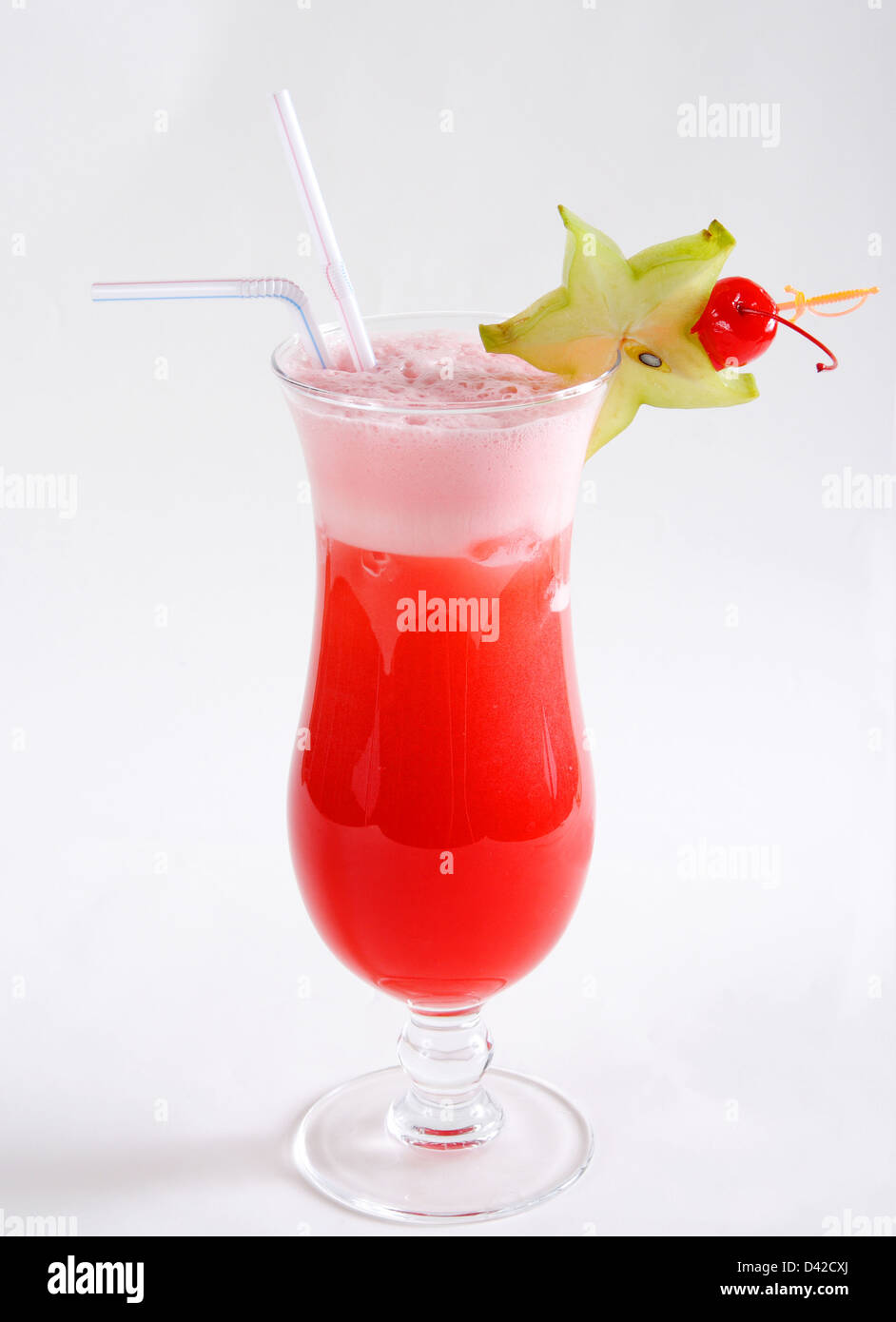 Red cocktail and carom Stock Photo - Alamy