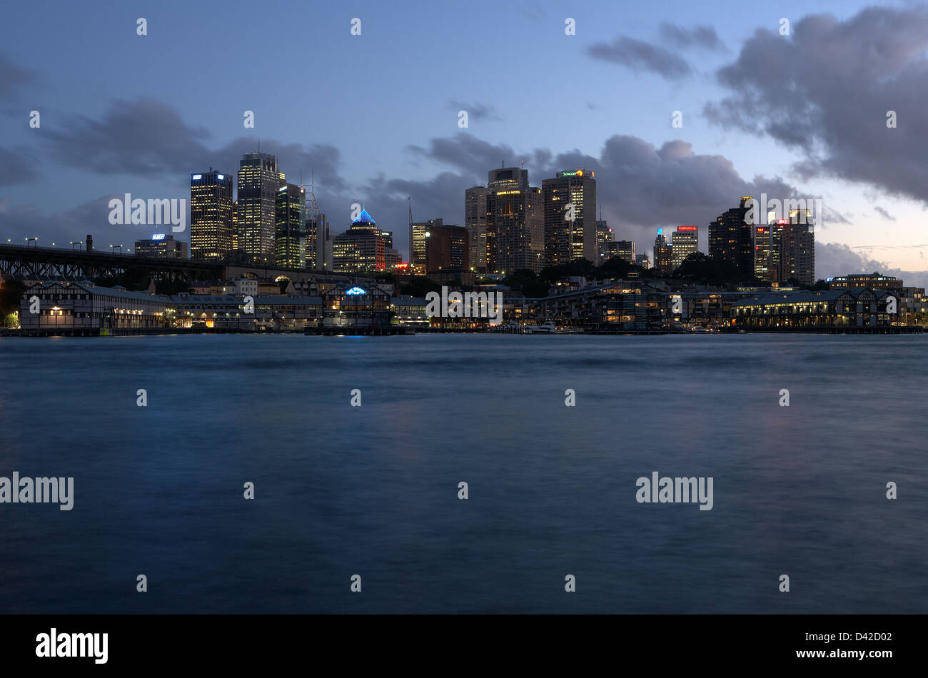 Sydney, Australia, the Sydney skyline from McMahons Point of view Stock ...