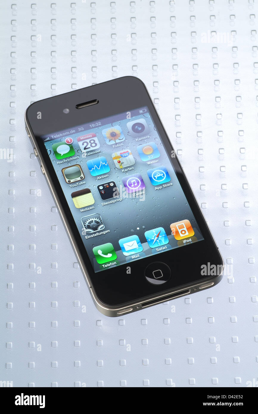 Hamburg, Germany, the iPhone 4 from Apple Stock Photo - Alamy