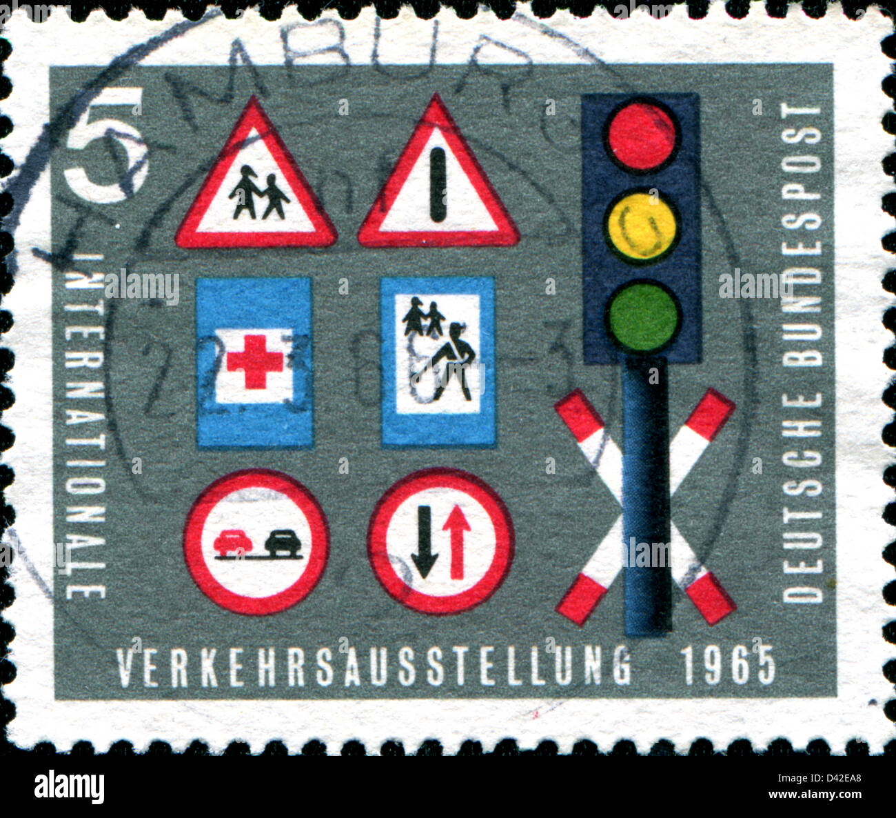 GERMANY - CIRCA 1965: A stamp printed in German Federal Republic shows ...