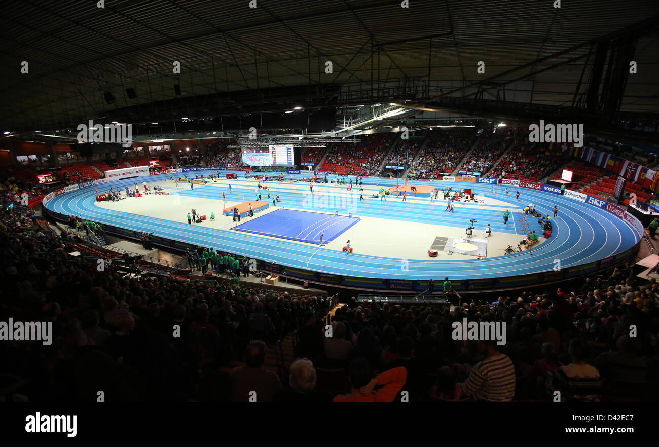 A general view of the Scandinavium Arena during the IAAF European ...