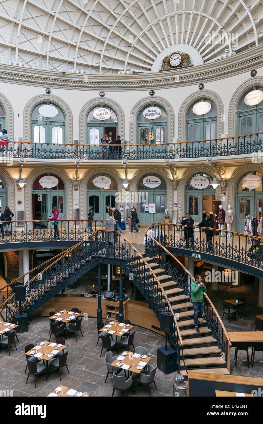 Interior of the corn exchange building Leeds, England, UK Stock Photo ...