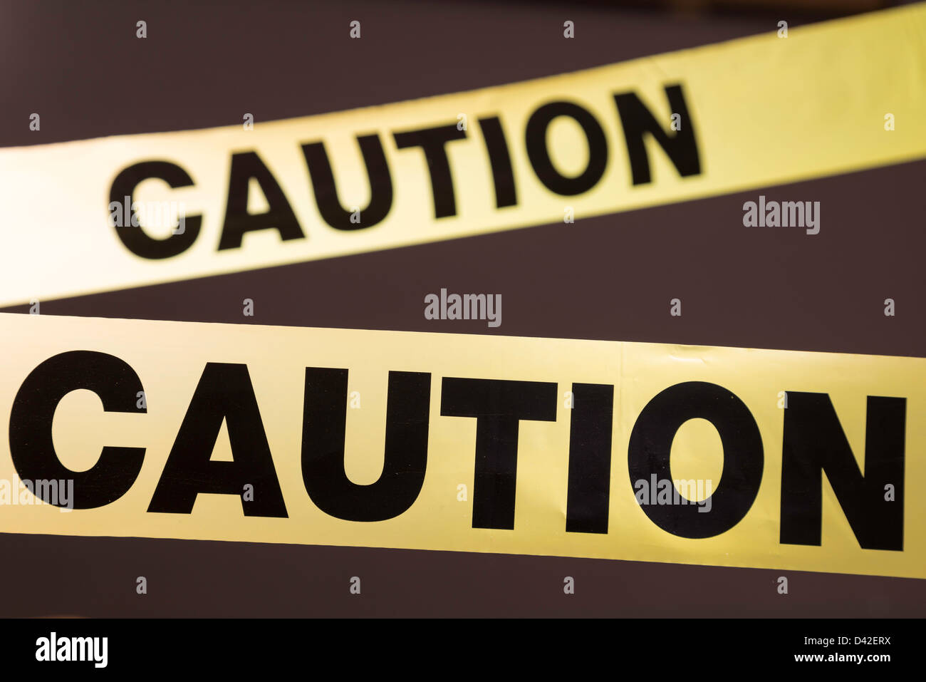 Close-up Caution Tape, USA Stock Photo - Alamy