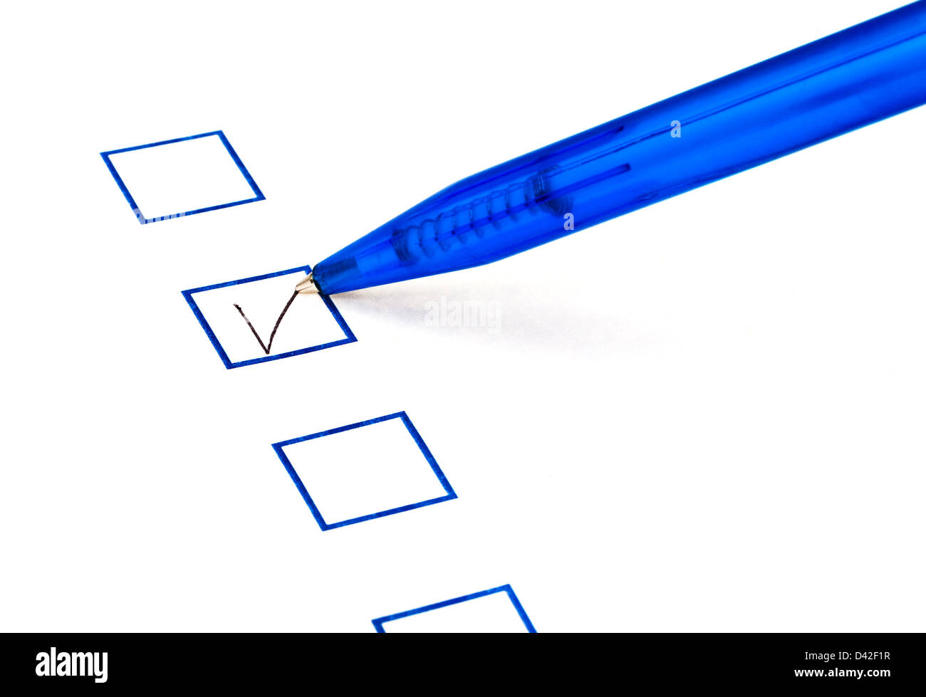 Blue tick verification hi-res stock photography and images - Alamy