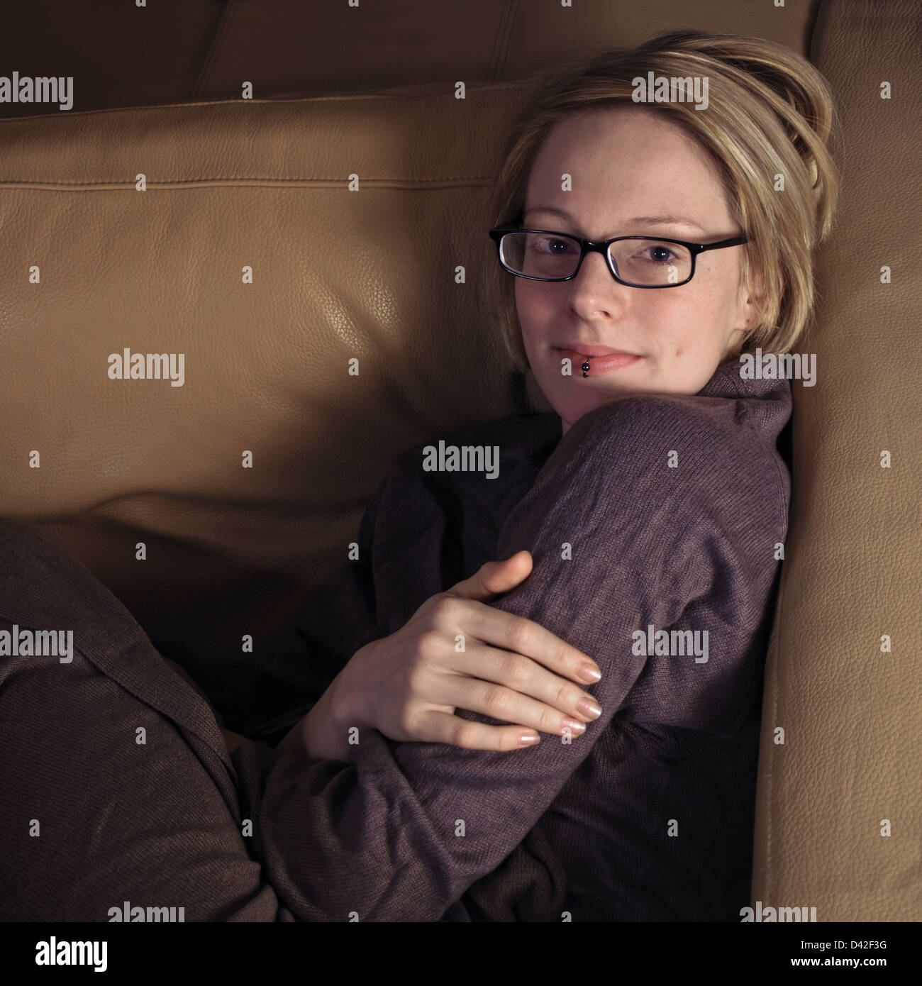Dressing gown portrait hi-res stock photography and images - Alamy