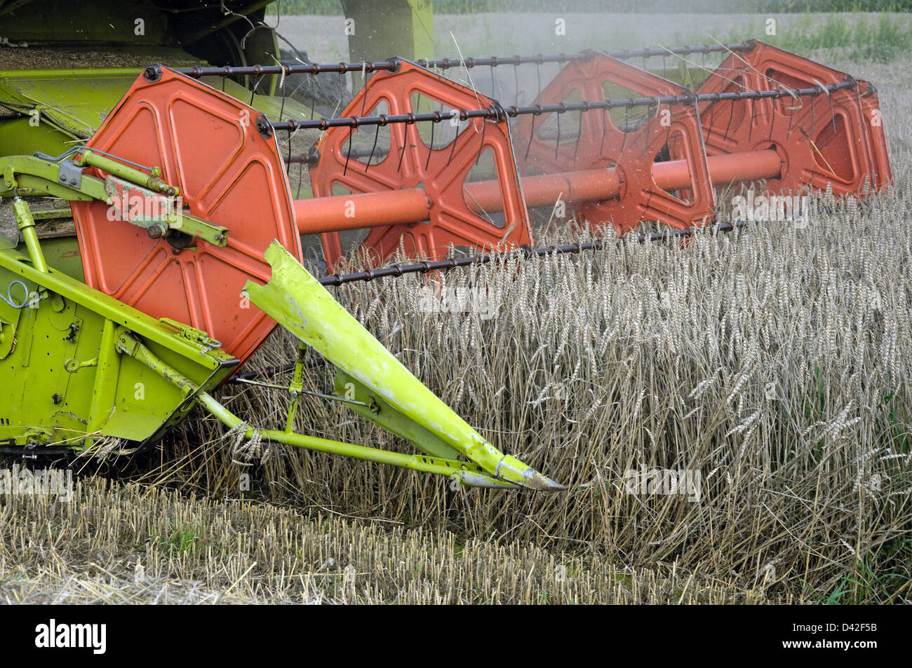 Photo of combine harvesting crops Stock Photo - Alamy