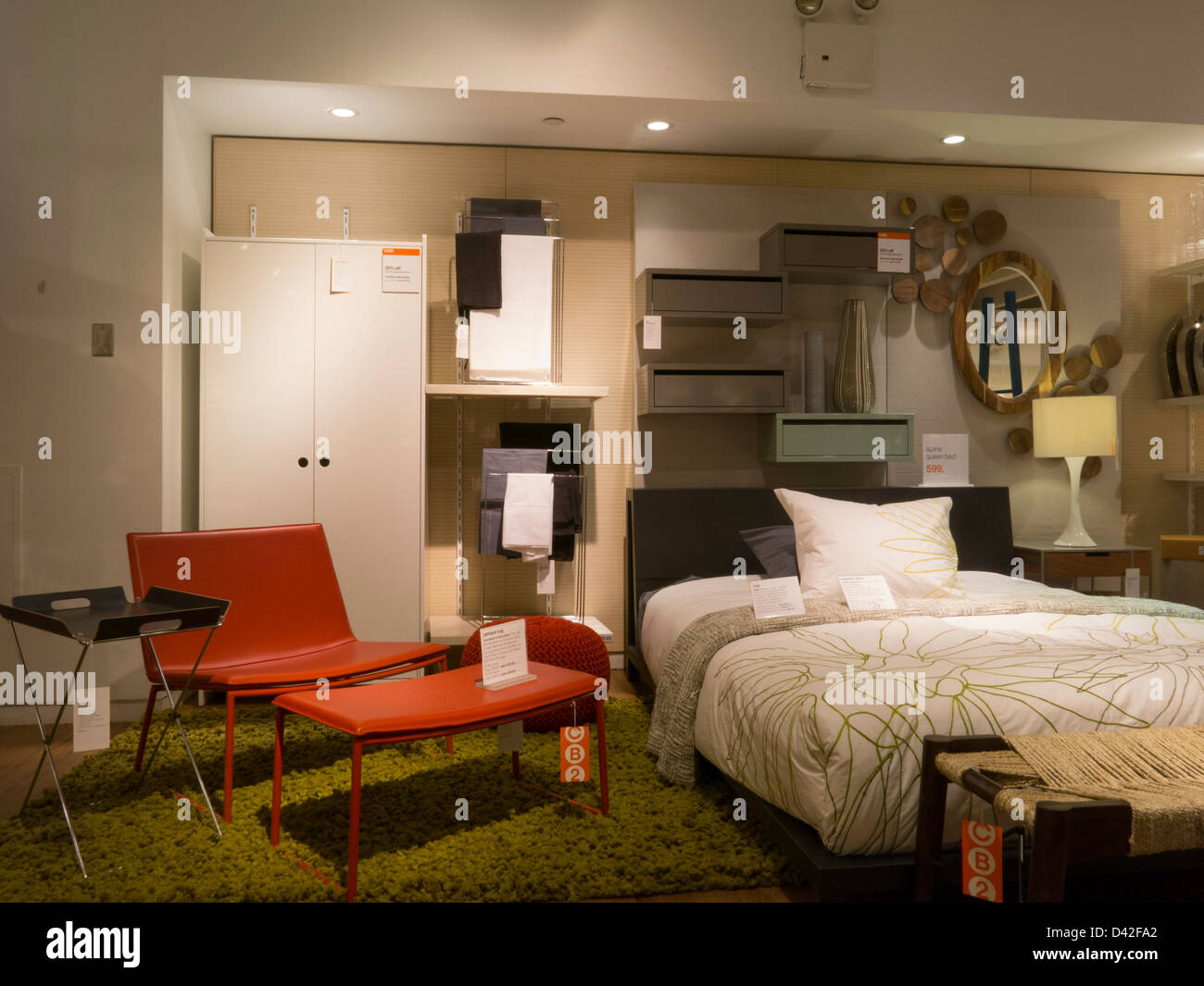 CB2 Home Furnishings Store Interior Stock Photo - Alamy