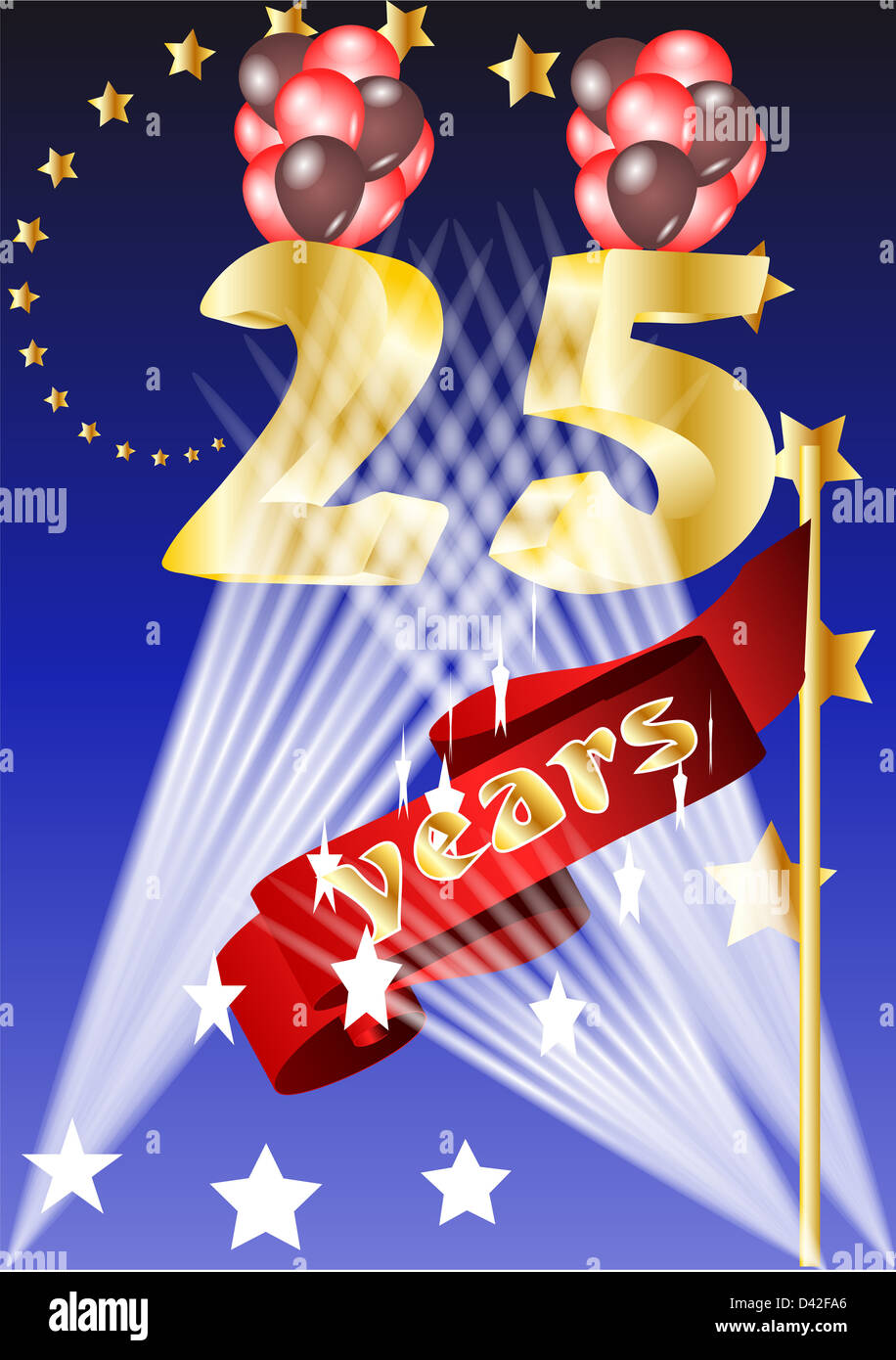 25 years celebration Stock Photo - Alamy