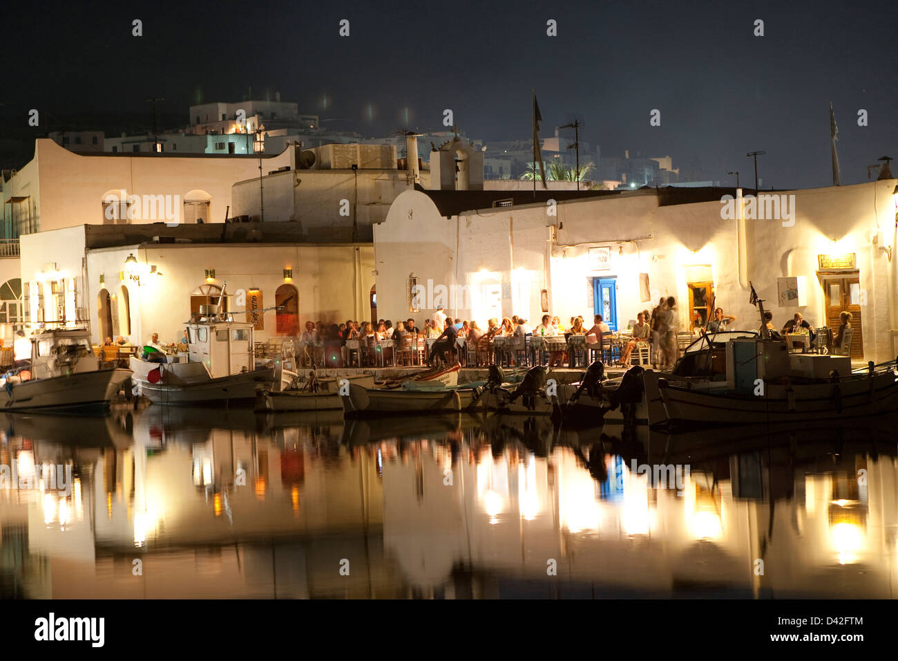 Night view of naoussa hi-res stock photography and images - Alamy