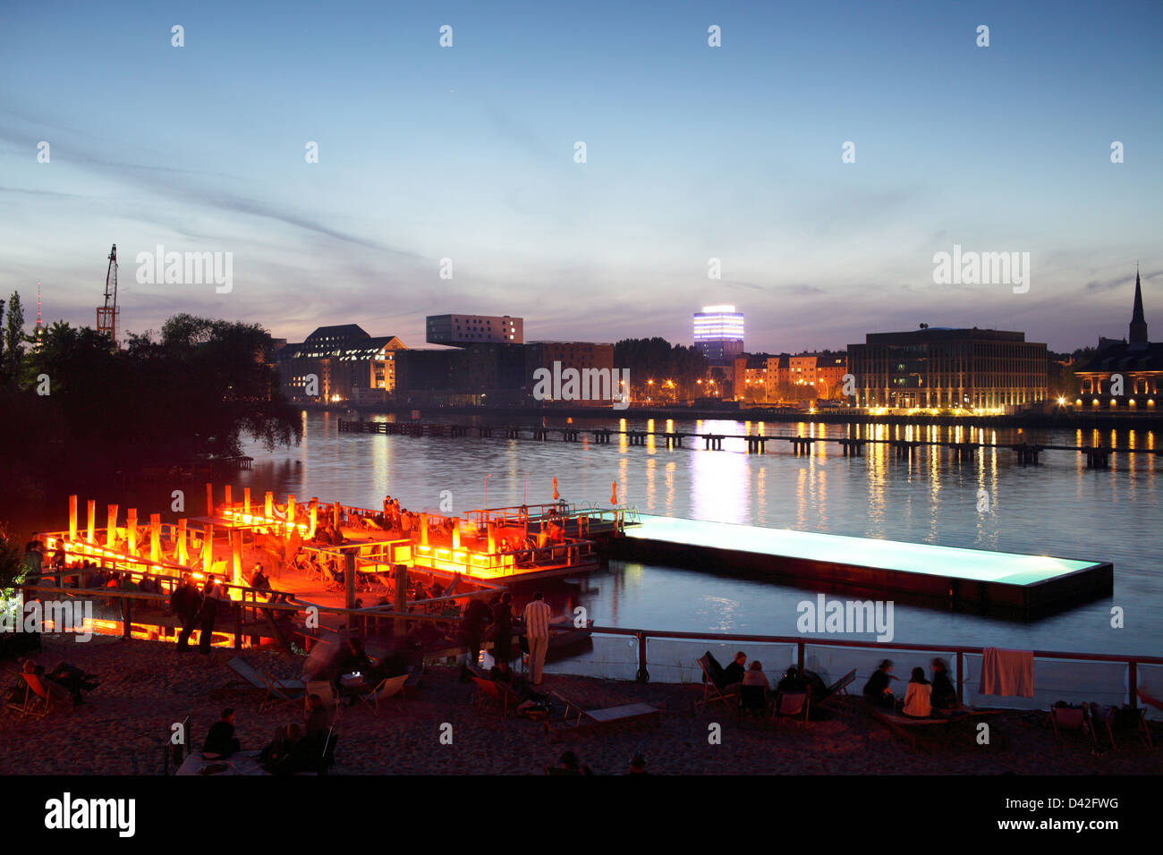 Spree river berlin bathing ship hi-res stock photography and images - Alamy