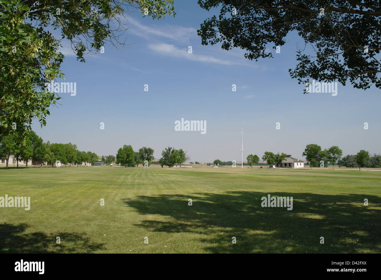 Flag pole 1 tall white rising parade ground centre background hi-res ...