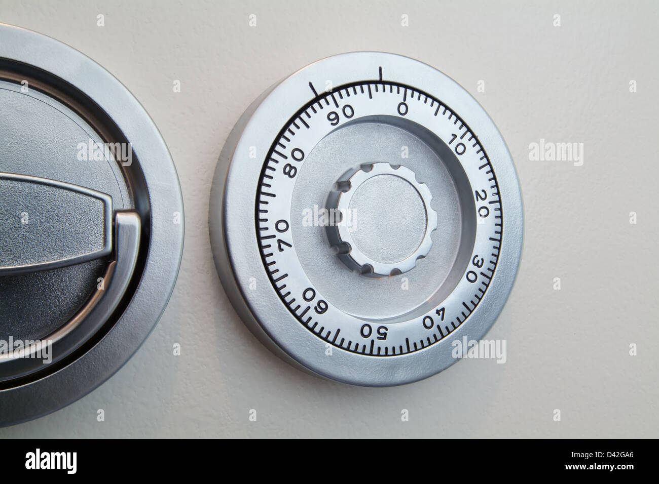 Hamburg, Germany, a mechanical combination lock on a safe Stock Photo ...