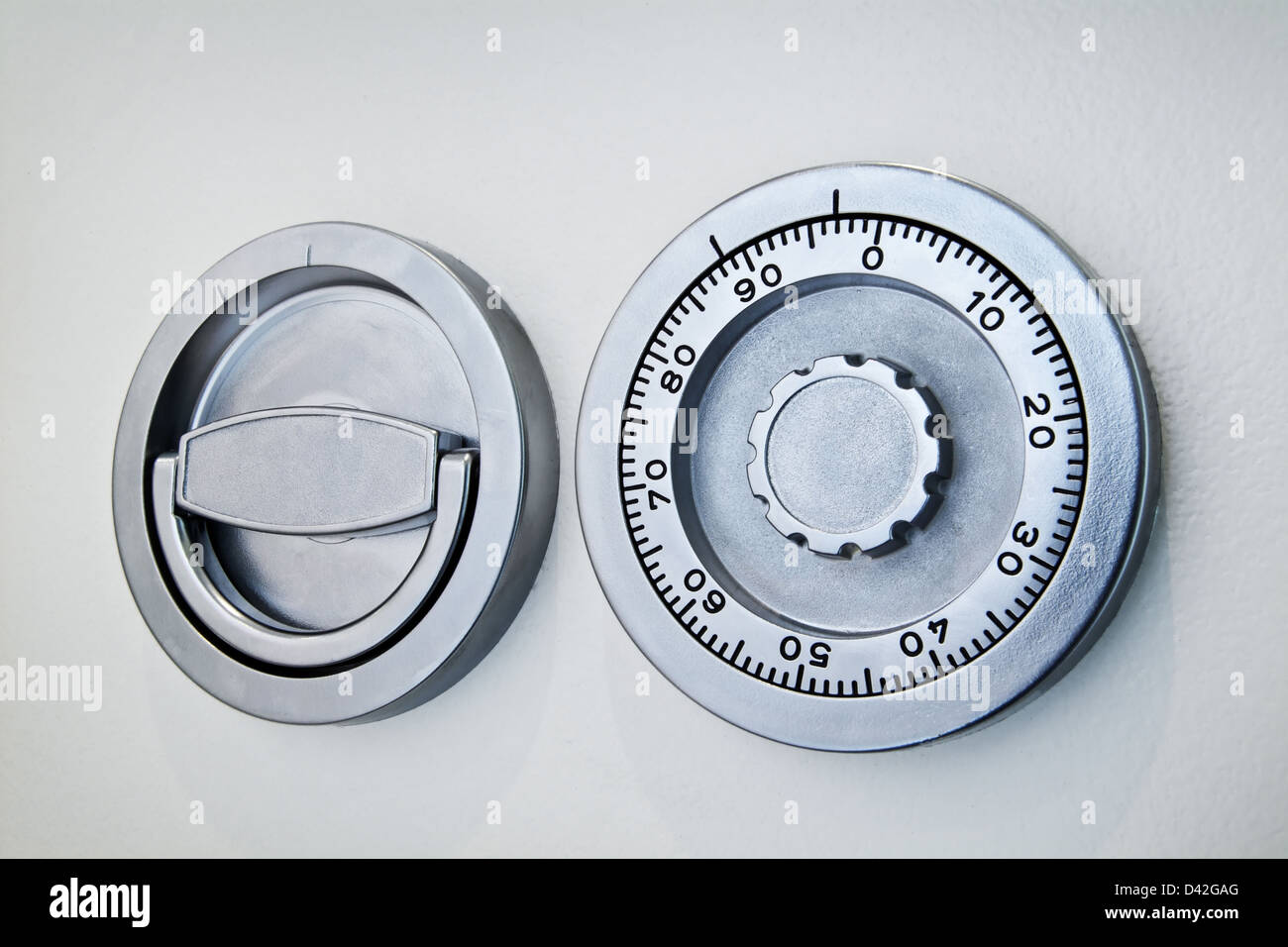 Hamburg, Germany, a mechanical combination lock on a safe Stock Photo ...