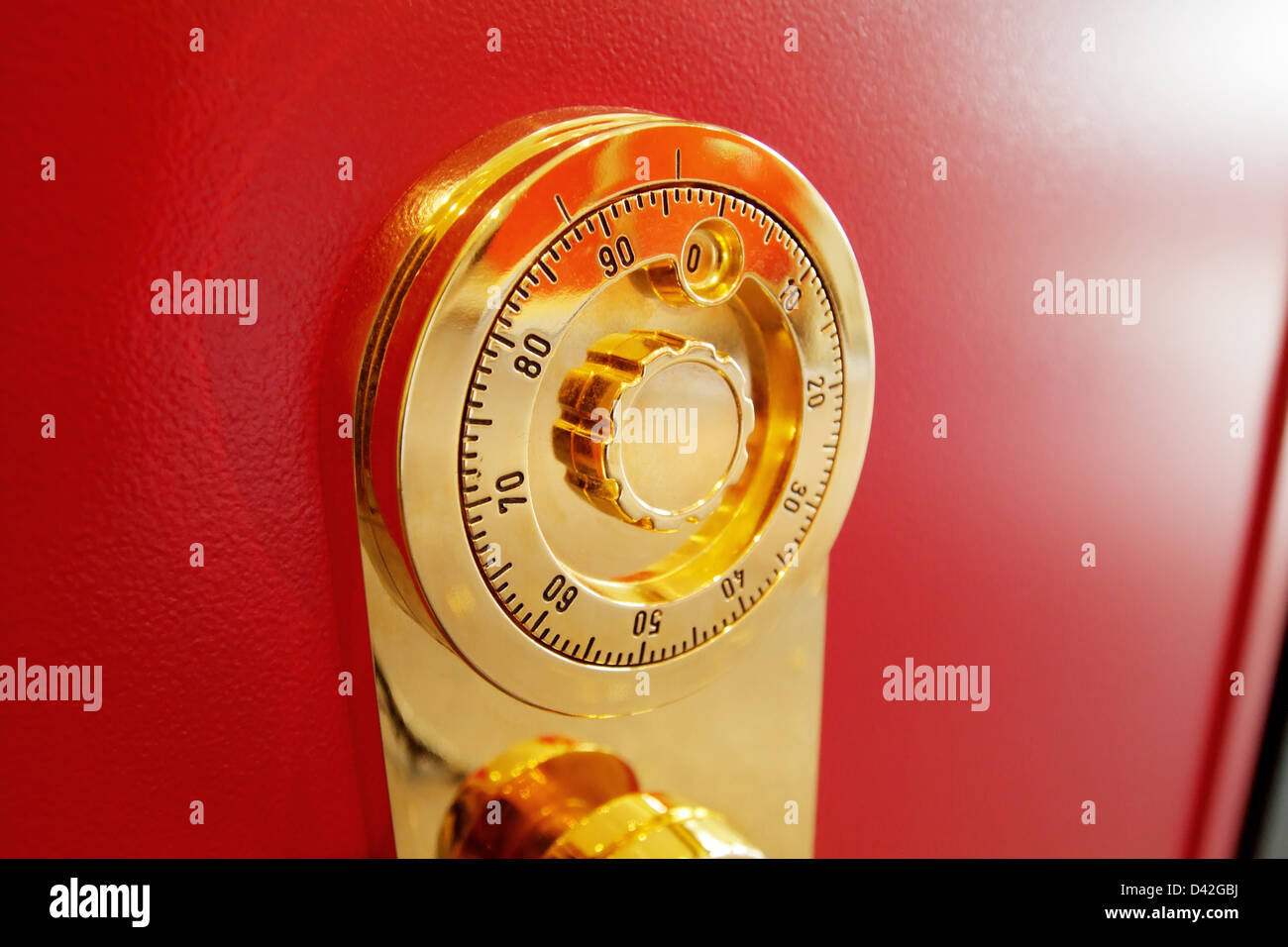 Hamburg, Germany, a mechanical combination lock on a safe Stock Photo ...