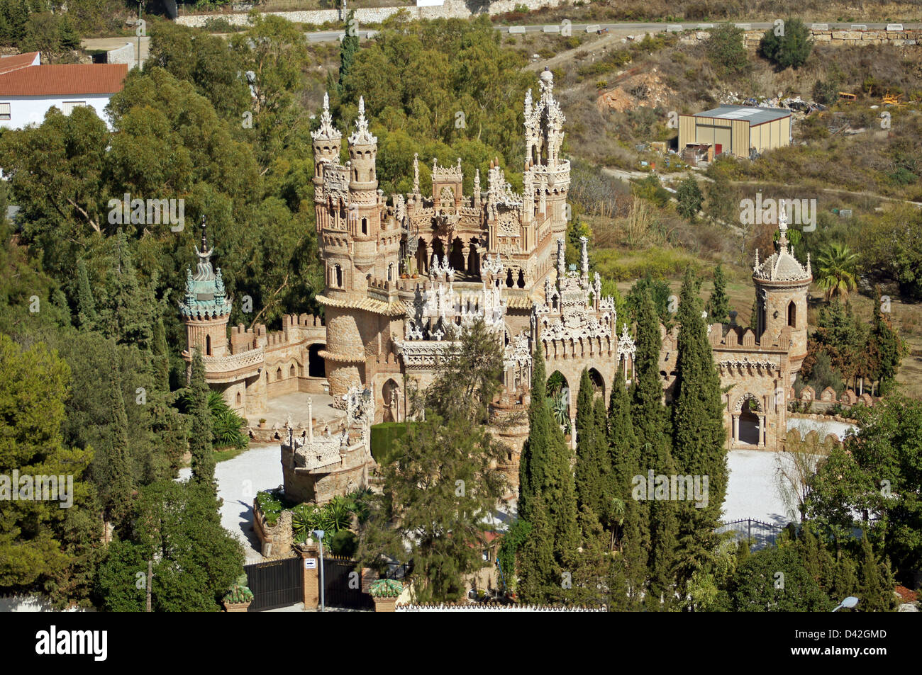 Andalucia in Spain: Castello Colamares in Benalmadena Stock Photo - Alamy