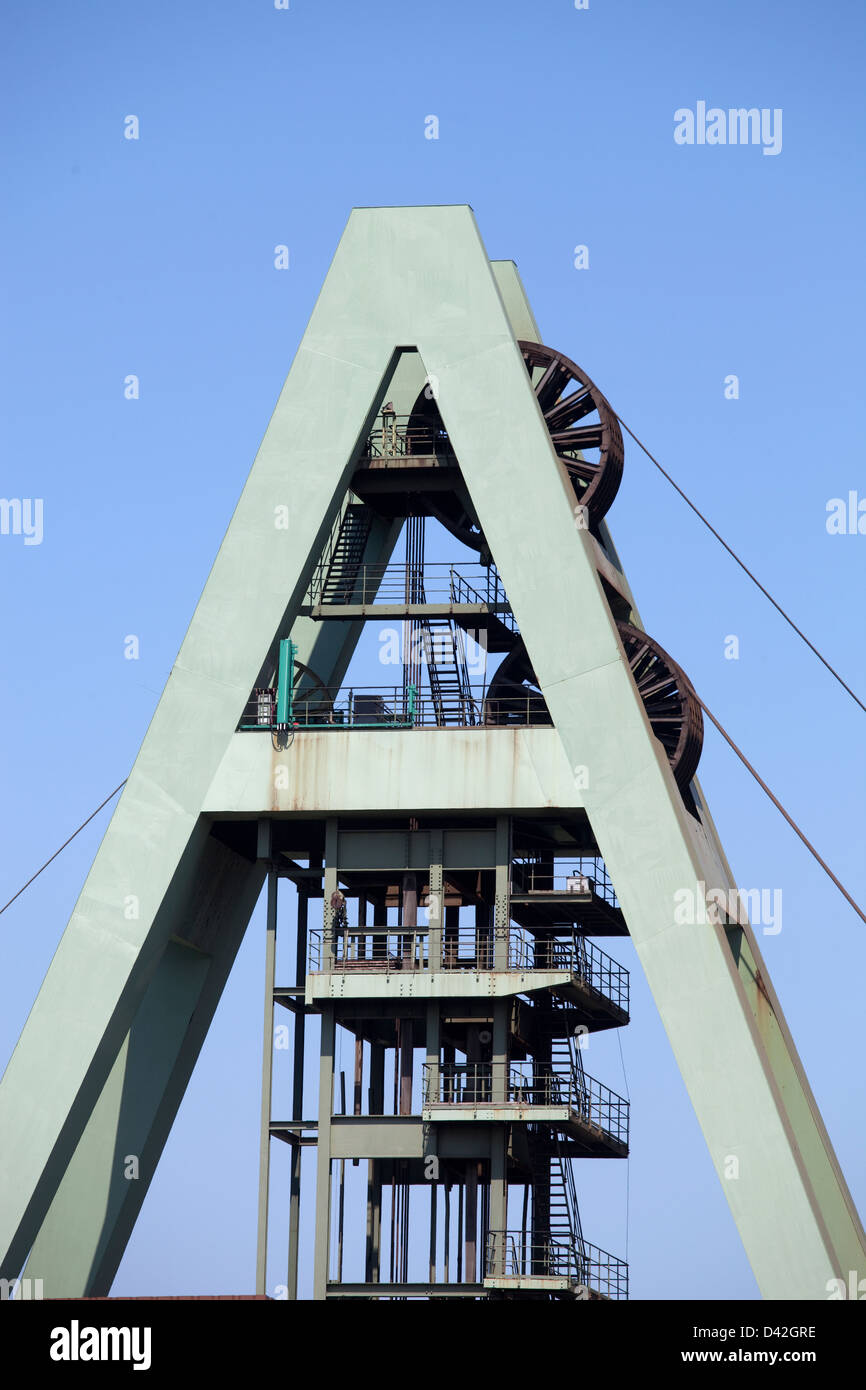 Marl, Germany, the Auguste Victoria mine, mine AV 8 Stock Photo - Alamy