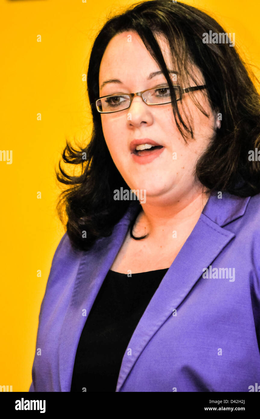 Belfast, Northern Ireland. 2nd March 2013. Judith Cochrane, MLA for ...