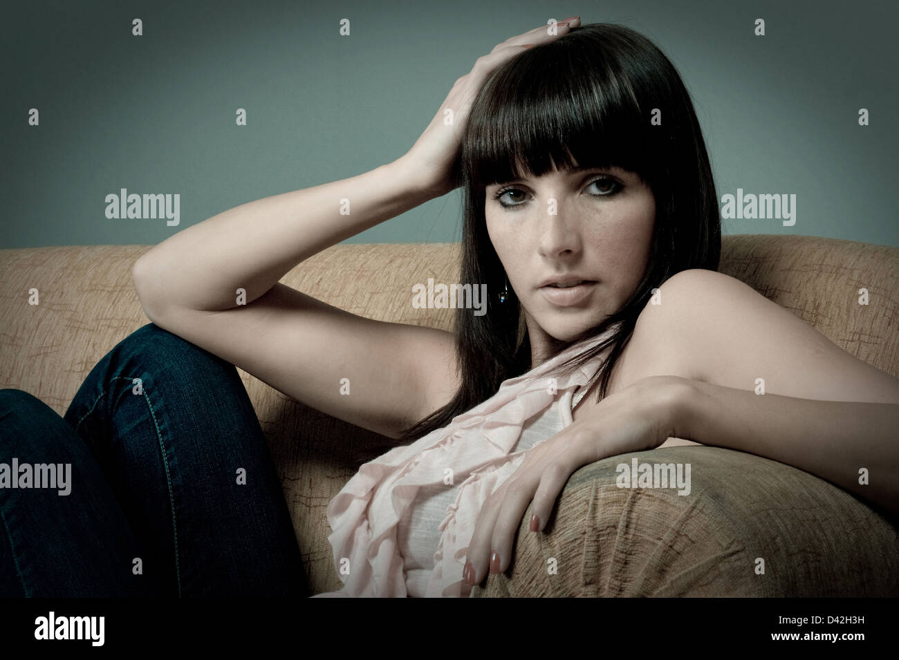 Berlin, Germany, Portrait of a young woman Stock Photo - Alamy