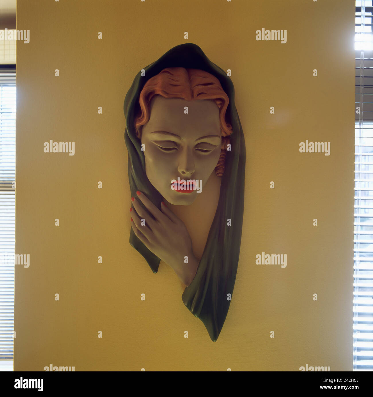 Close-up of thirties plaster woman's head Stock Photo - Alamy