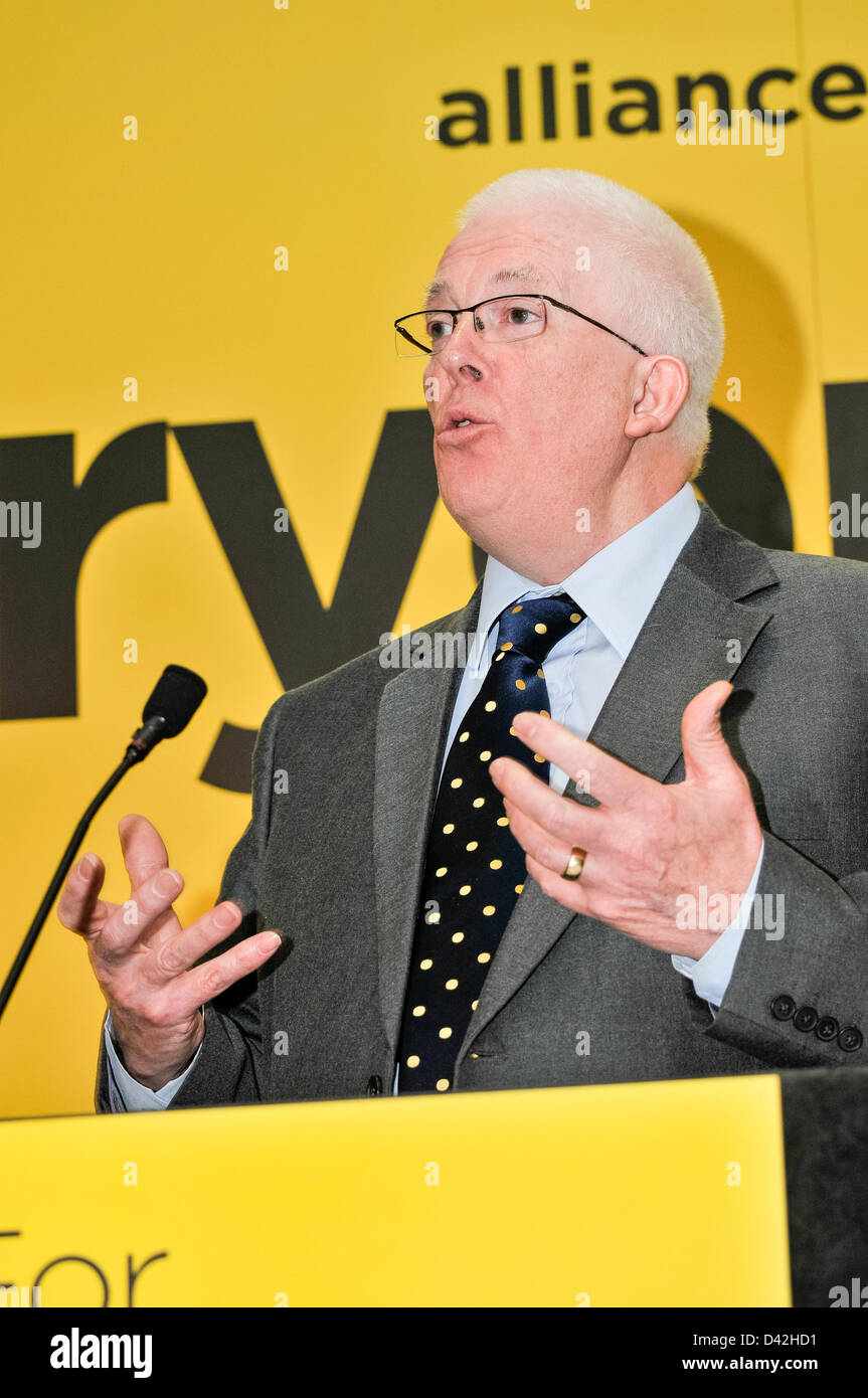 Belfast, Northern Ireland. 2nd March 2013. Stewart Dickson, MLA for ...