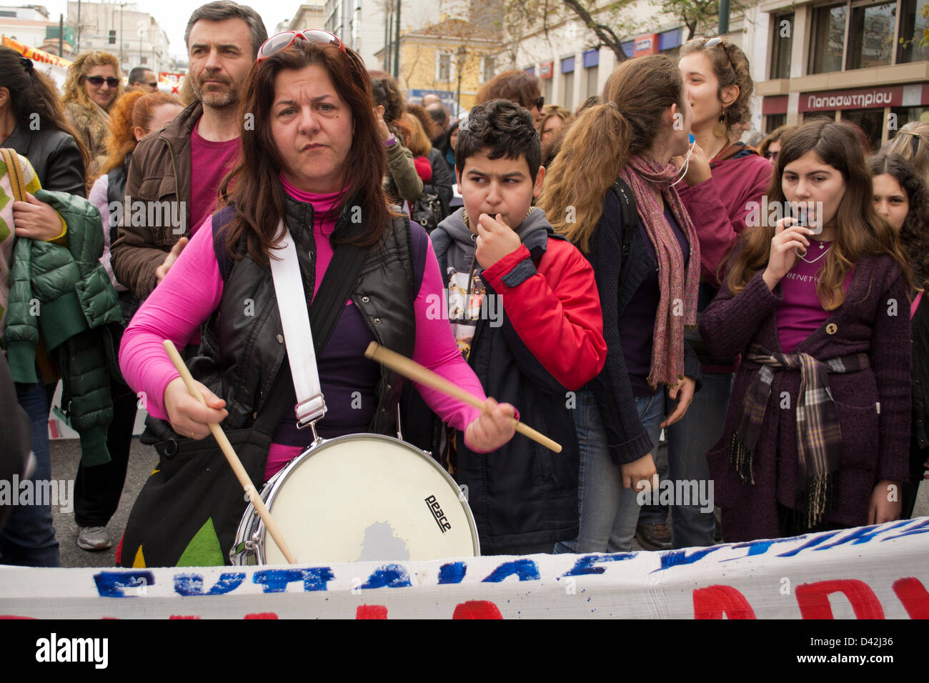 Greece ancient athens protest hi-res stock photography and images - Alamy
