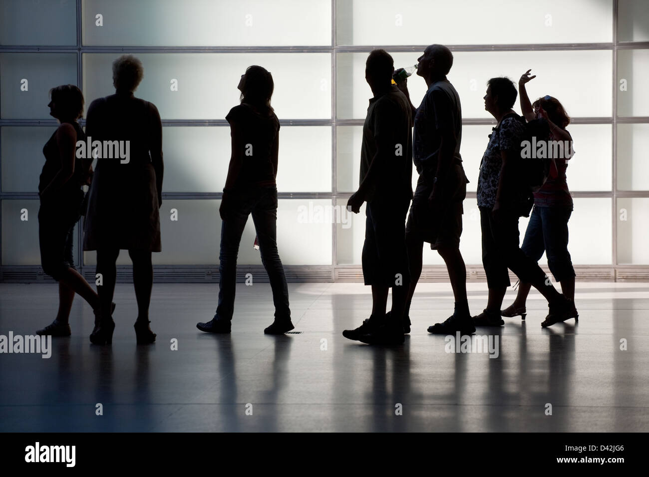Berlin, Germany, a group of people silhouette Stock Photo - Alamy