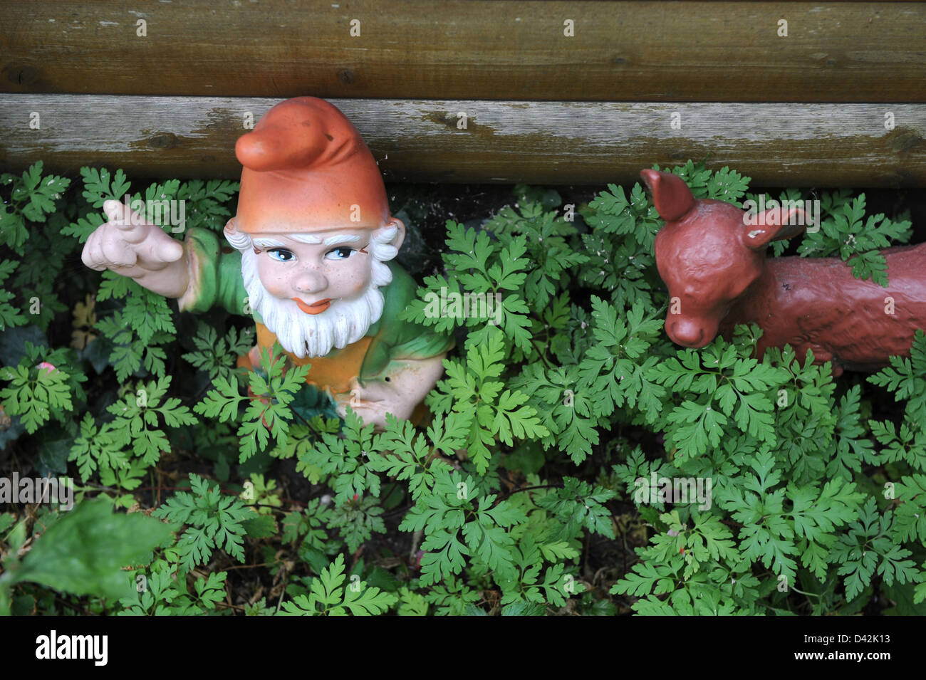 Berlin, Germany, a garden gnome in a Berlin allotment Stock Photo - Alamy