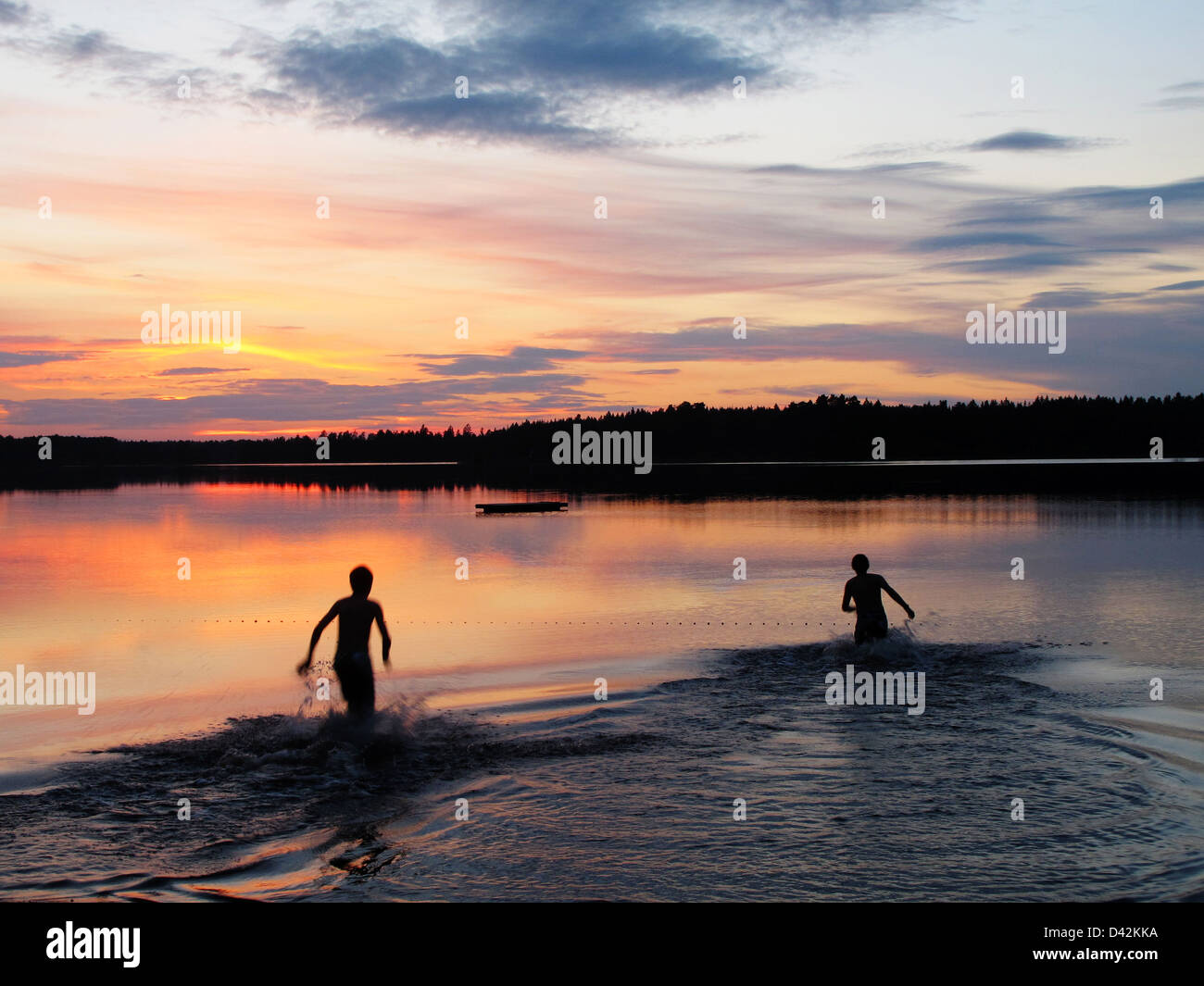 Sweden Lake Swimming Stock Photos & Sweden Lake Swimming Stock Images ...
