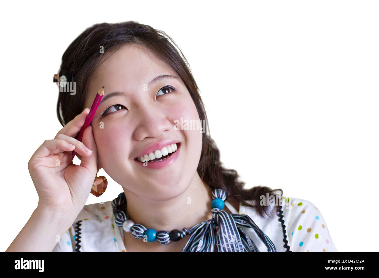 Asian thinking woman hi-res stock photography and images - Alamy