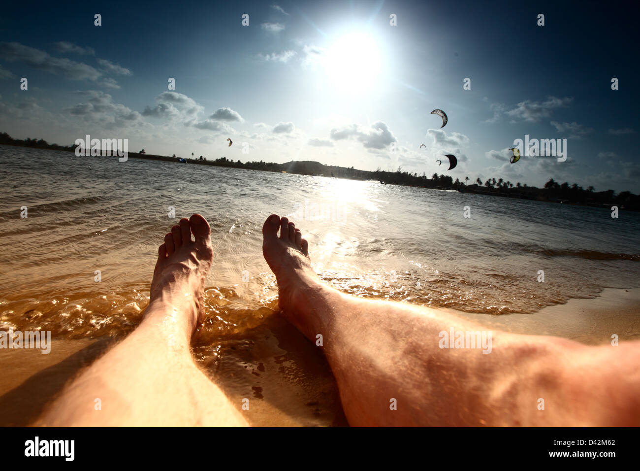 lazy vacation lay near ocean Stock Photo - Alamy
