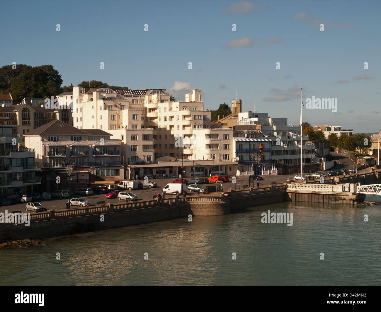 The Parade road West Cowes Isle of Wight England UK Stock Photo - Alamy