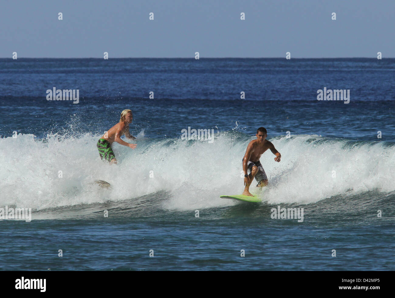 surfer riding wave Hawaii the Big Island pacific ocean surf surfing ...