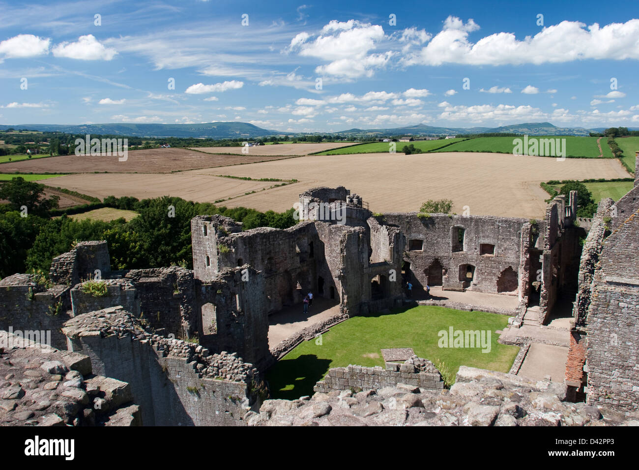 Raglan Castle Wales Stock Photo - Alamy