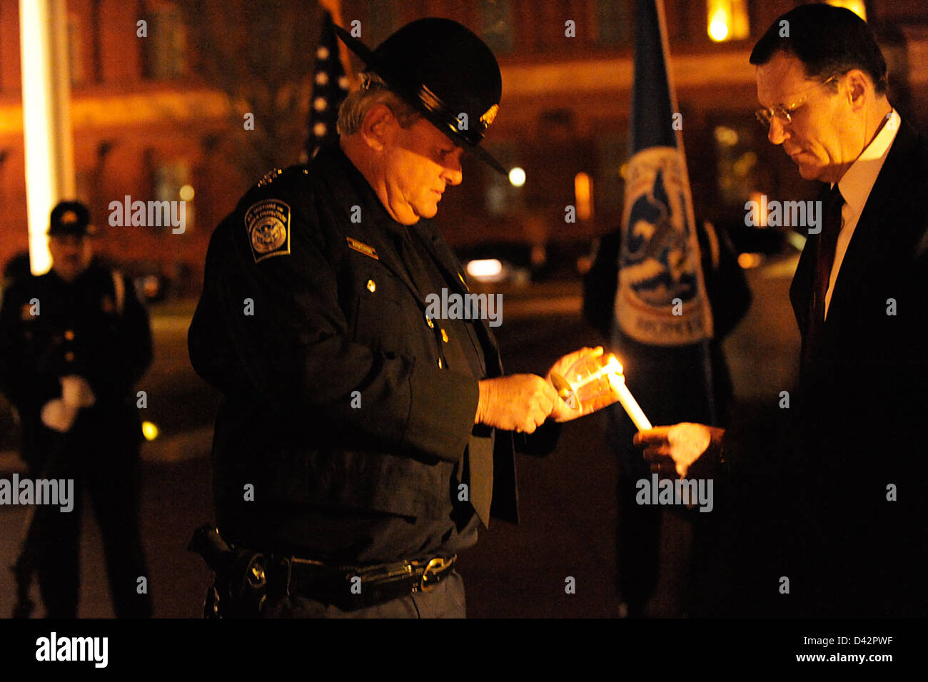 A Candle Light Vigil was held in honor of CBP officers who have fallen ...