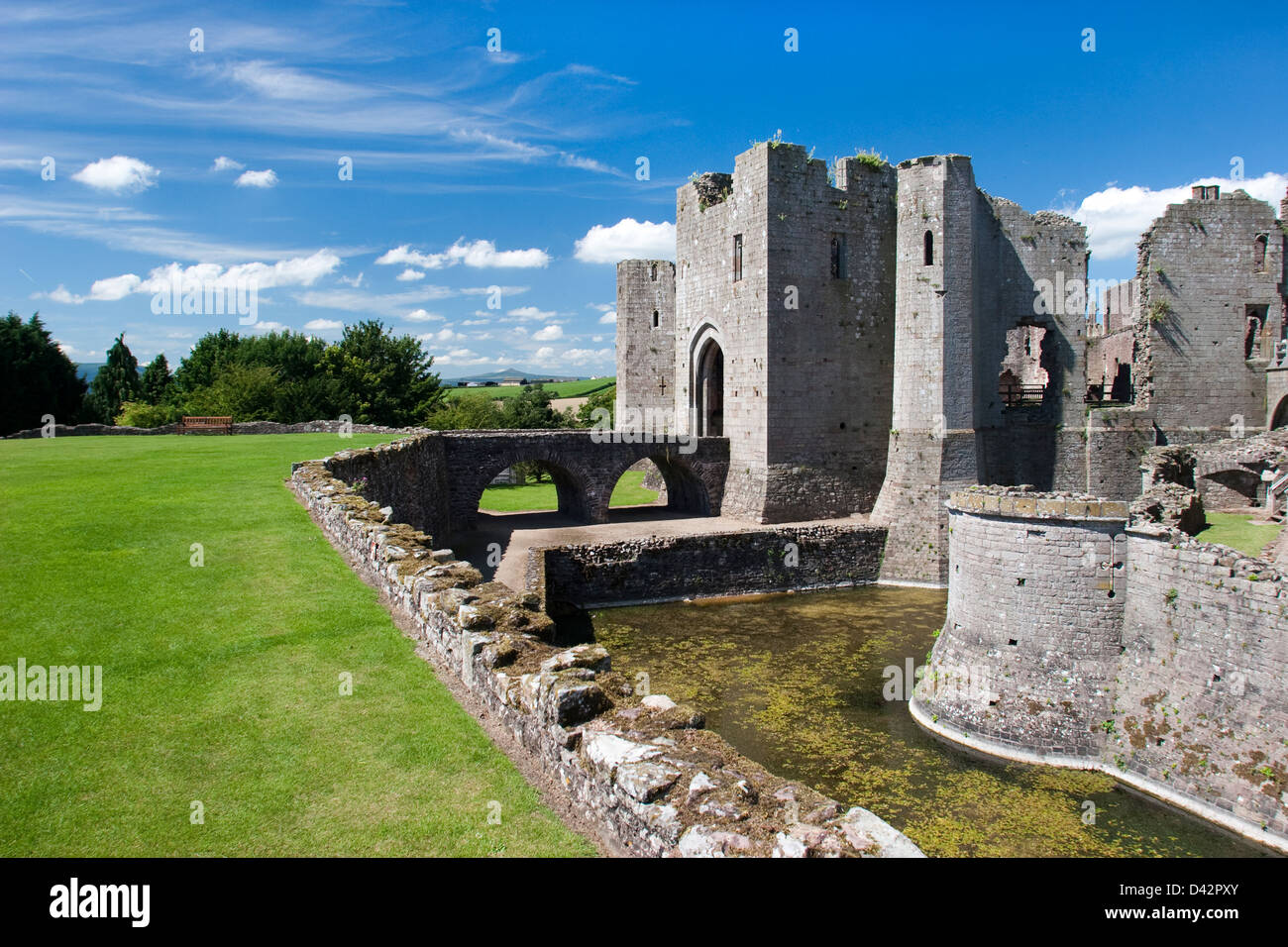 Raglan Castle Wales Stock Photo - Alamy