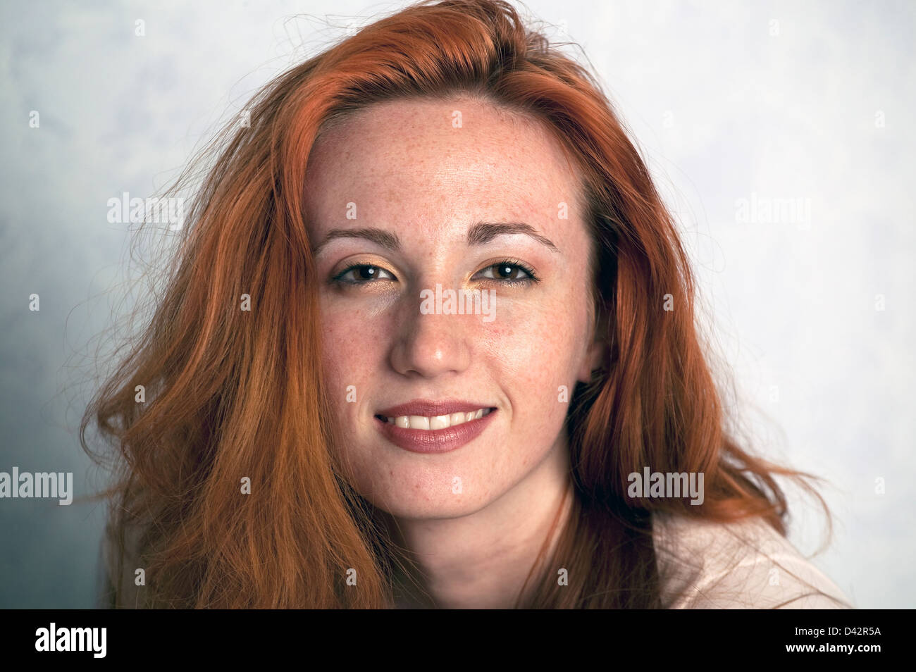 Sofia, Bulgaria, Portrait of a red-haired woman Stock Photo - Alamy