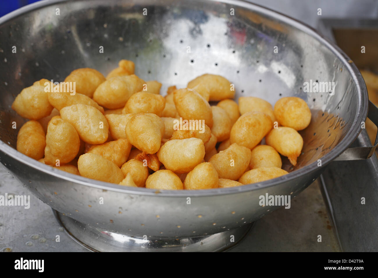 Loukoumades, Greek deep fried puffs Stock Photo - Alamy