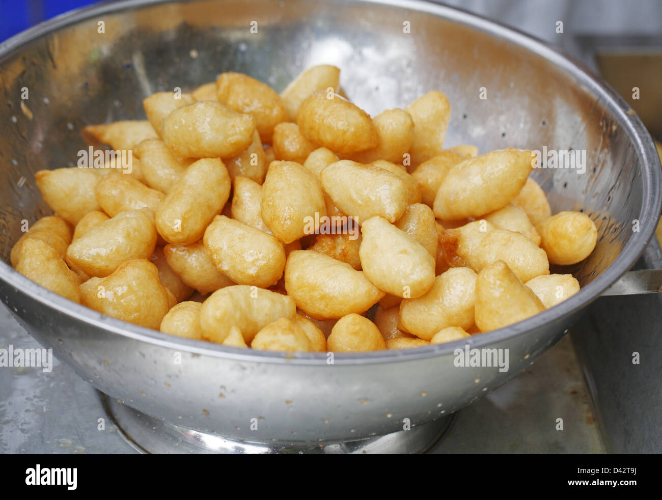 Loukoumades, Greek deep fried puffs Stock Photo - Alamy
