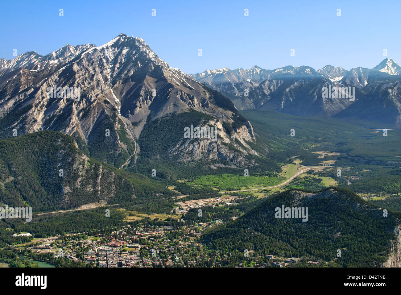 Cascade Mountain Banff City Alberta Canada Stock Photo - Alamy