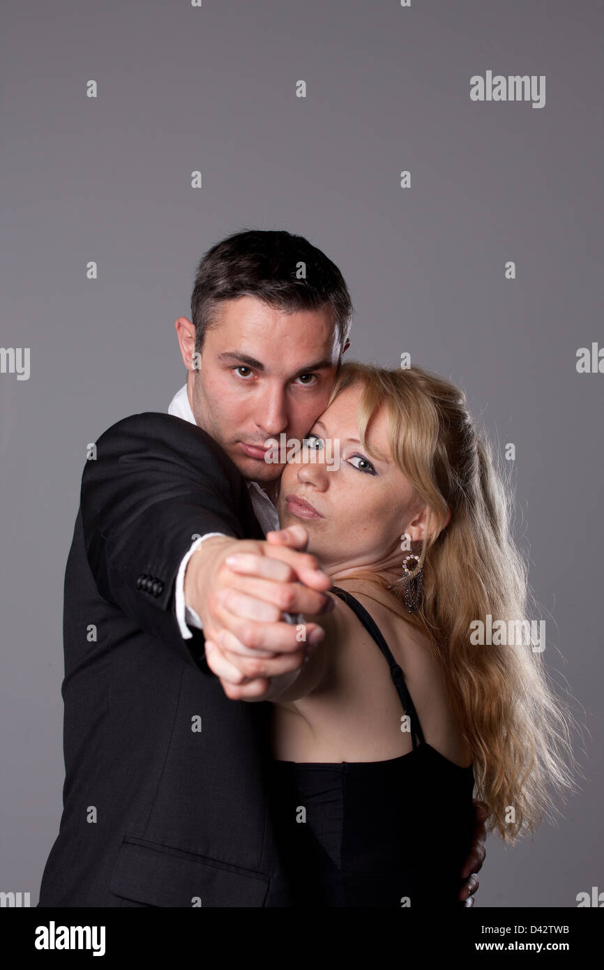 Freiburg, Germany, a couple dancing tango Stock Photo - Alamy