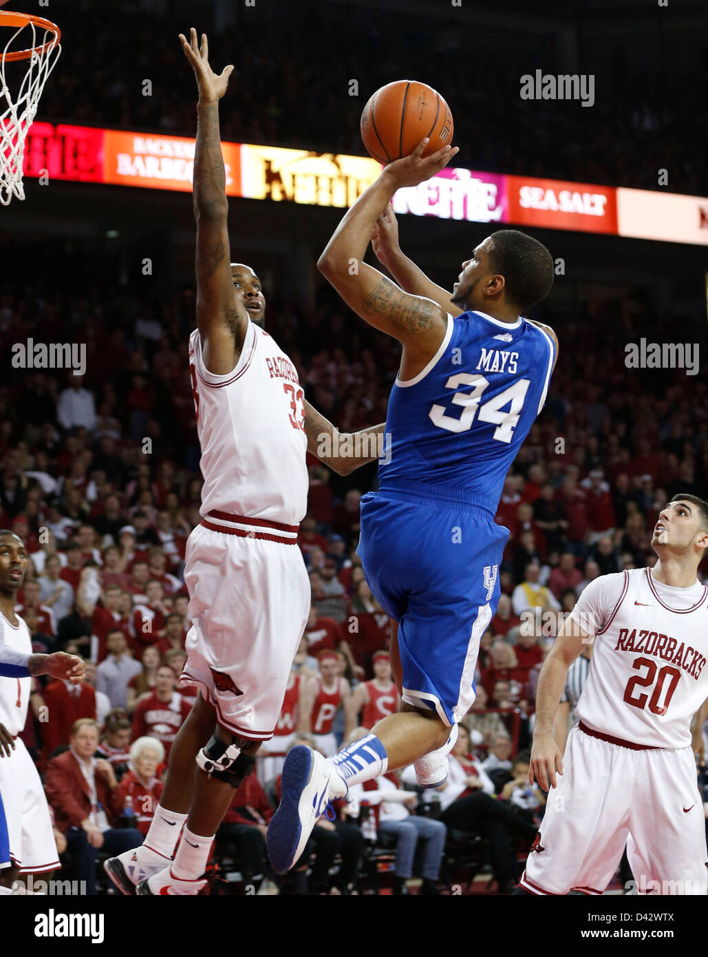 March 2, 2013 - Fayetteville, AR, USA - Arkansas Razorbacks forward ...