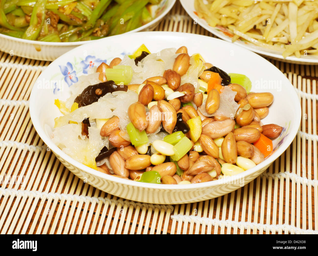 mixed vegetables in the dish, top view Stock Photo - Alamy