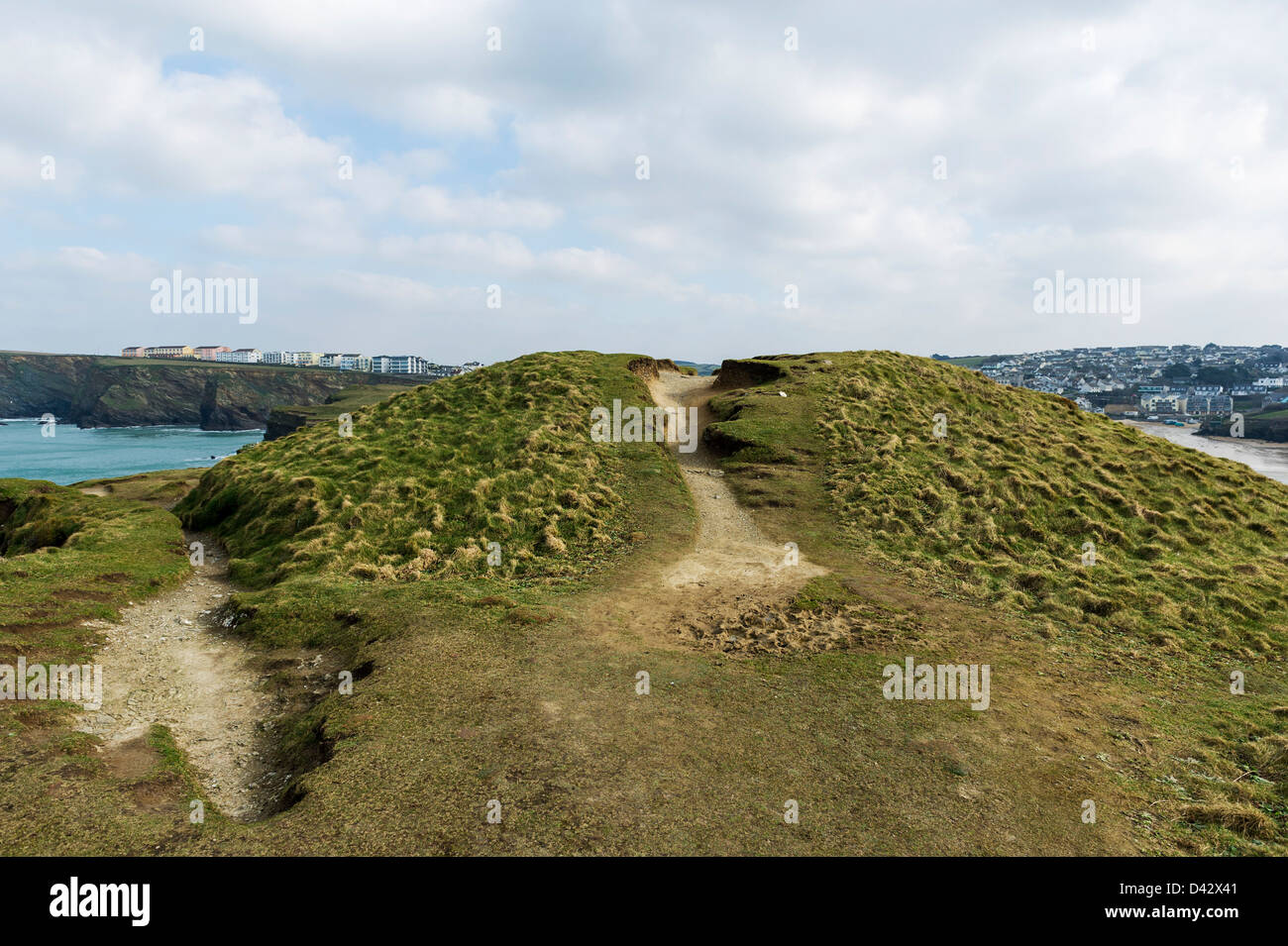 Erosion damage to the remains of a bronze age barrow on Porth Island ...
