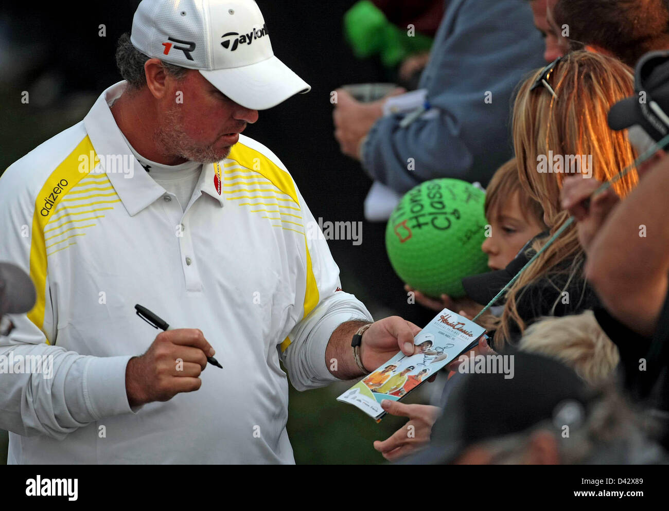 Boo Weekley signs autographs after his third round action of The Honda ...